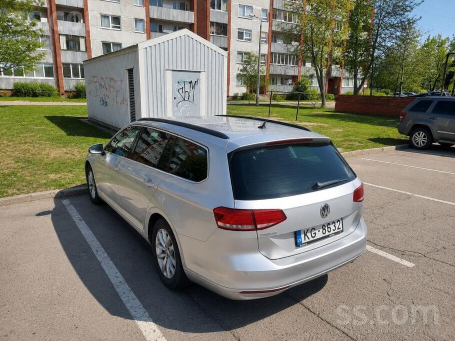 Серый Фольксваген Пассат Б8 2015 в Рига, объемом двигателя 2.00 л и пробегом 267 тыс. км за 8700 €, фото 1 на AUTOMOTO.COM.LV