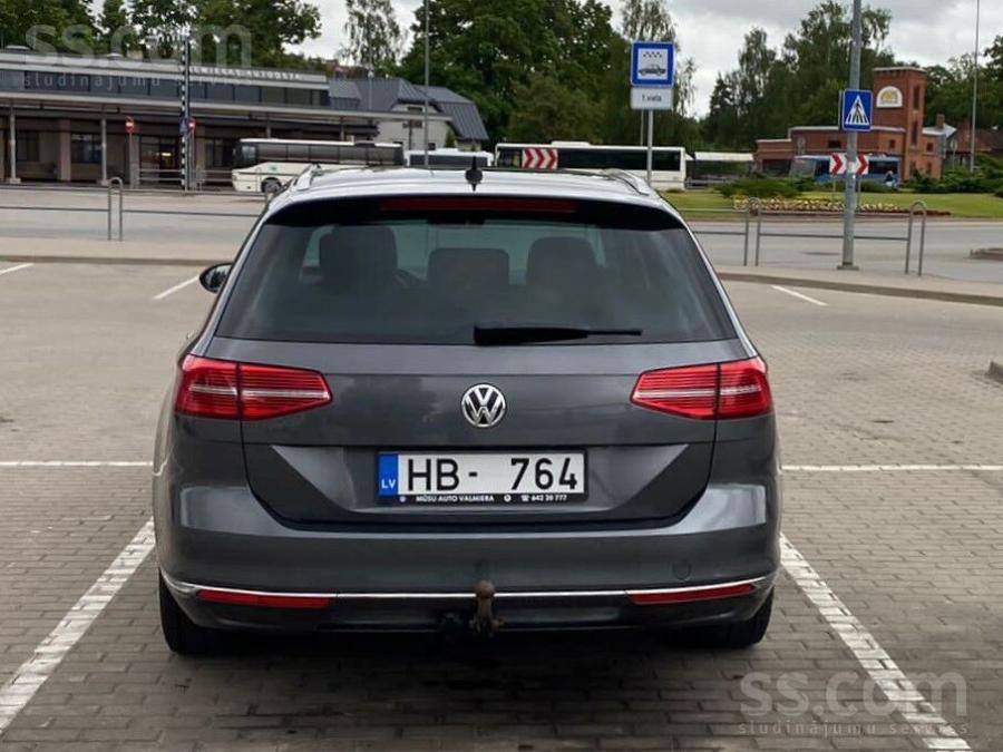 Pelēks Volkswagen Passat B8 2015 Valmiera, ar dzinēja tilpumu 1.60 L un nobraukumu 299 tūkst. km par 9500 €, foto 7 vietnē AUTOMOTO.COM.LV