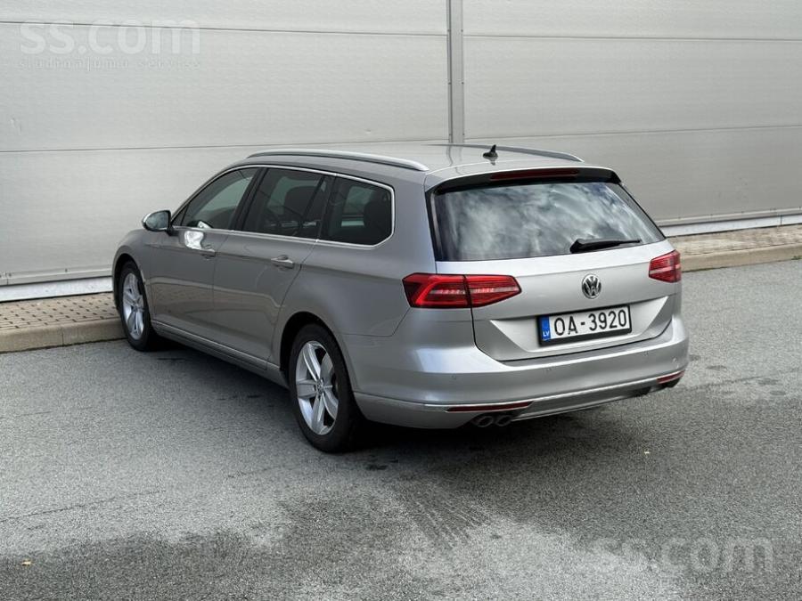 Grey Volkswagen Passat B8 2015 in Riga, with an engine capacity of 2.00 L and mileage of 265 thousand km for 6900 €, photo 6 on AUTOMOTO.COM.LV