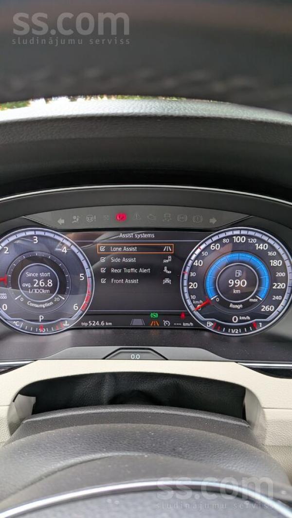 Pelēks Volkswagen Passat B8 2016 Valmiera, ar dzinēja tilpumu 2.00 L un nobraukumu 257 tūkst. km par 11000 €, foto 5 vietnē AUTOMOTO.COM.LV