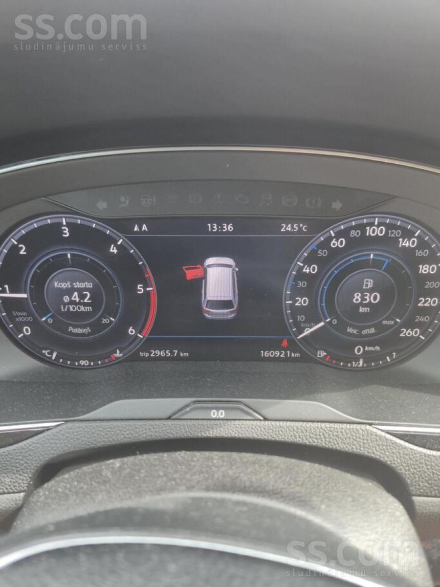 Grey Volkswagen Passat B8 2016 in Riga, with an engine capacity of 2.00 L and mileage of 161 thousand km for 9500 €, photo 9 on AUTOMOTO.COM.LV