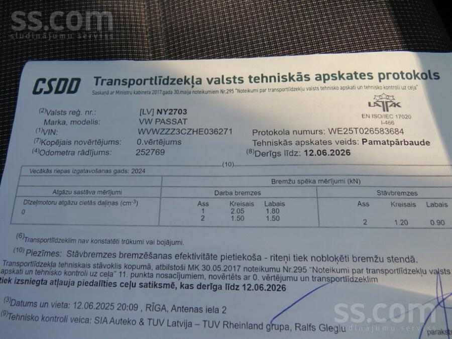Pelēks Volkswagen Passat B8 2017 Rīga, ar dzinēja tilpumu 2.00 L un nobraukumu 252 tūkst. km par 12990 €, foto 26 vietnē AUTOMOTO.COM.LV