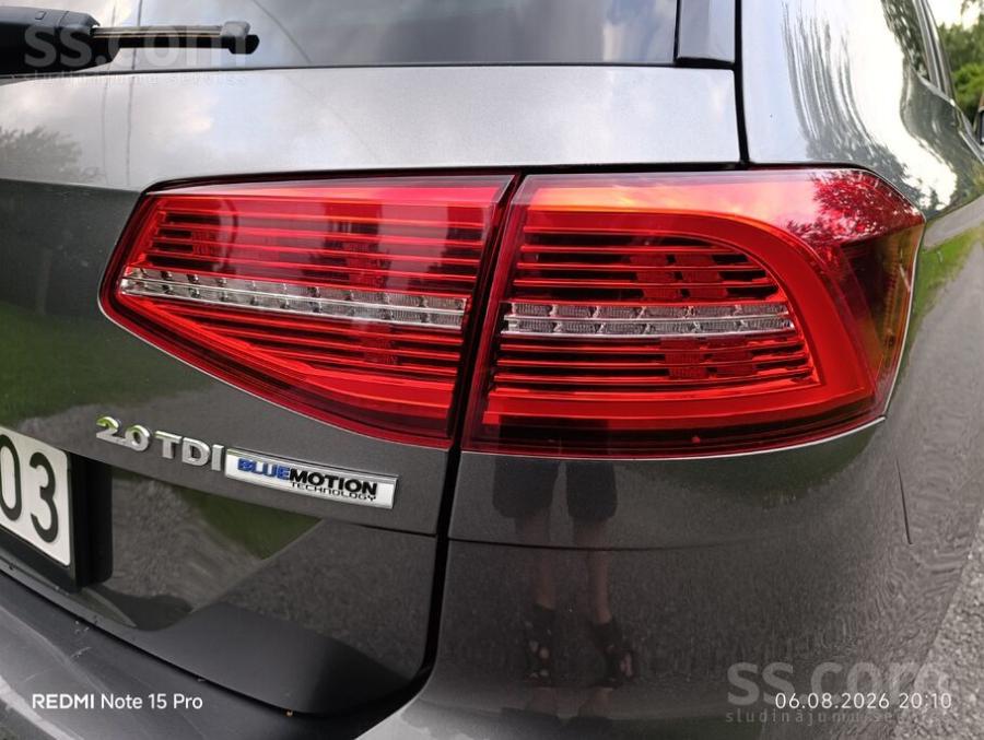 Grey Volkswagen Passat B8 2017 in Riga, with an engine capacity of 2.00 L and mileage of 252 thousand km for 9690 €, photo 16 on AUTOMOTO.COM.LV