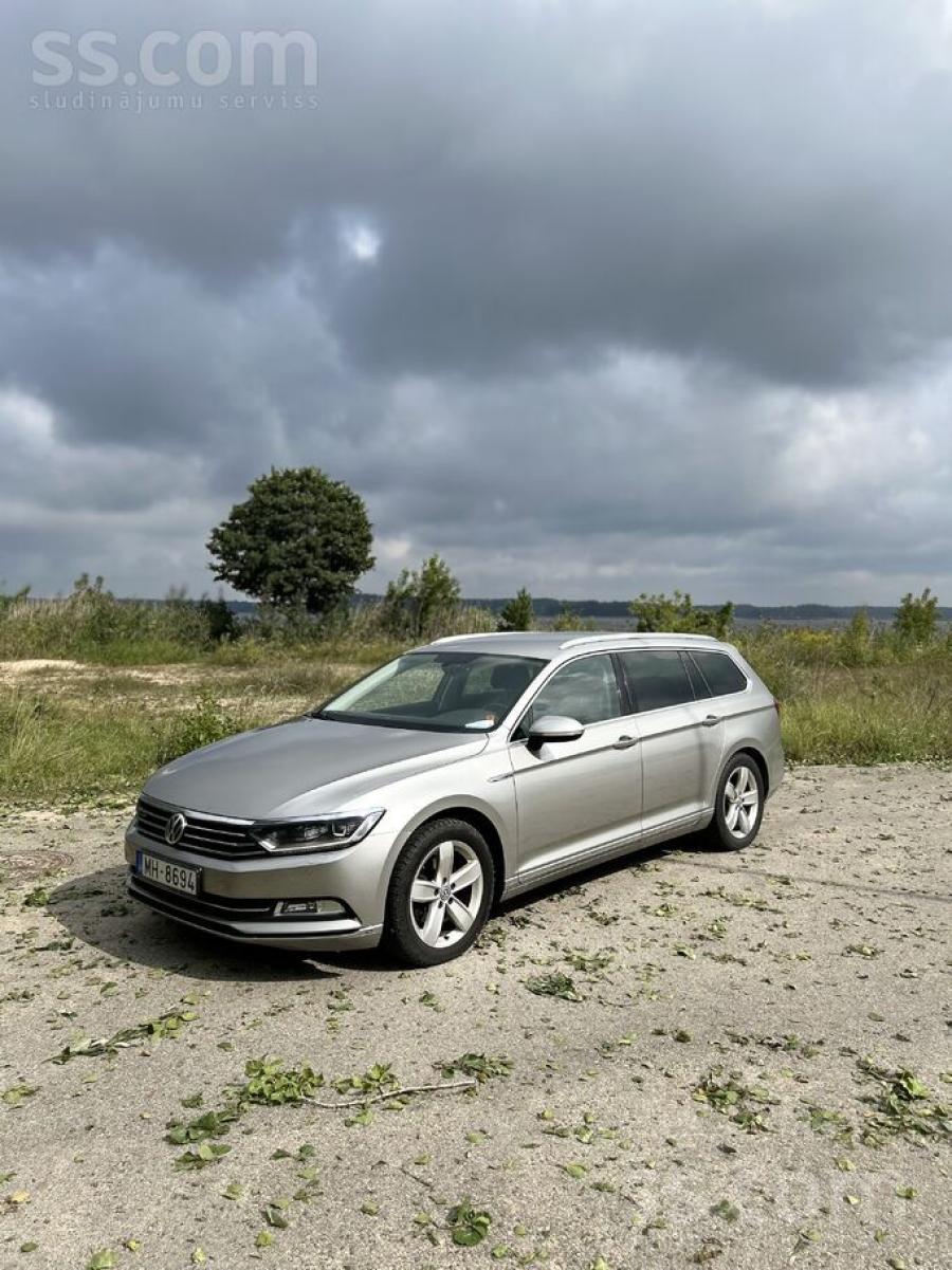 Grey Volkswagen Passat B8 2017 in Riga, with an engine capacity of 2.00 L and mileage of 188 thousand km for 10800 €, photo 1 on AUTOMOTO.COM.LV