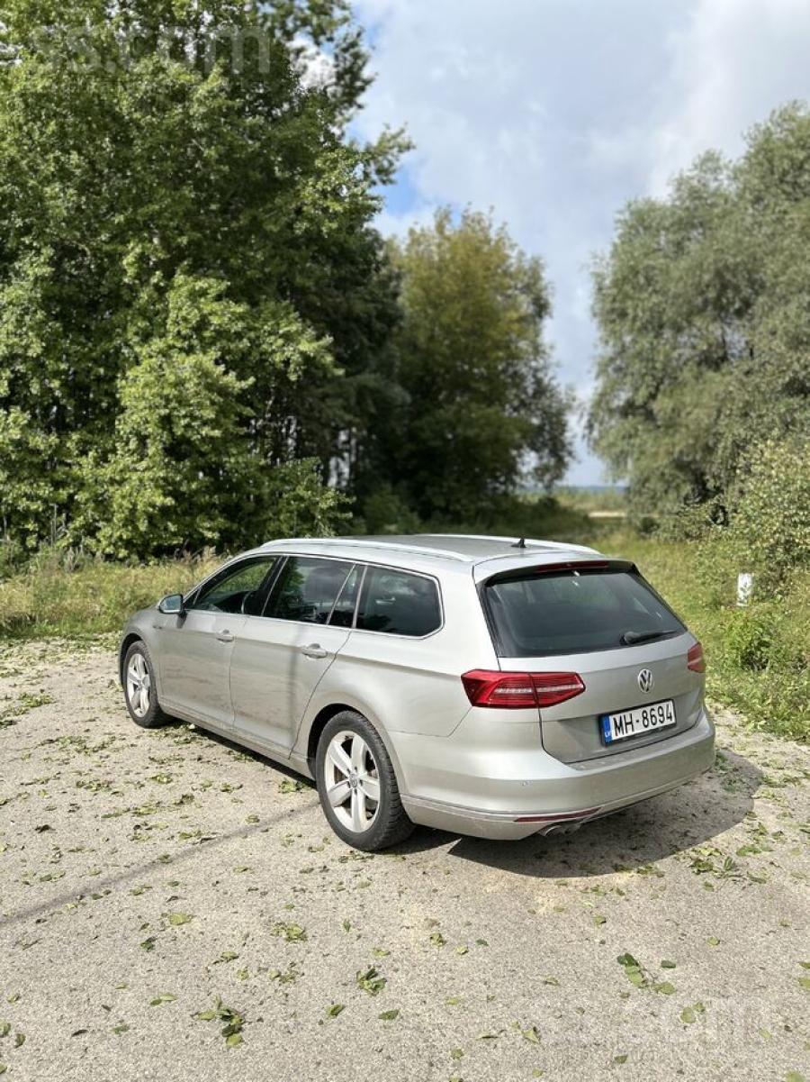 Grey Volkswagen Passat B8 2017 in Riga, with an engine capacity of 2.00 L and mileage of 188 thousand km for 10800 €, photo 4 on AUTOMOTO.COM.LV