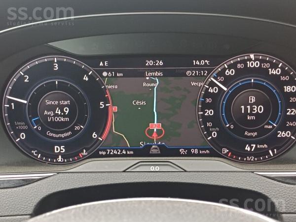 Pelēks Volkswagen Passat B8 2017 Valka, ar dzinēja tilpumu 1.60 L un nobraukumu 258 tūkst. km par 12480 €, foto 5 vietnē AUTOMOTO.COM.LV