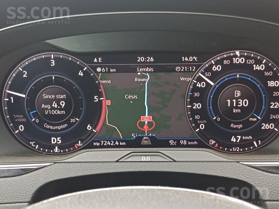 Pelēks Volkswagen Passat B8 2017 Valka, ar dzinēja tilpumu 1.60 L un nobraukumu 258 tūkst. km par 12480 €, foto 5 vietnē AUTOMOTO.COM.LV