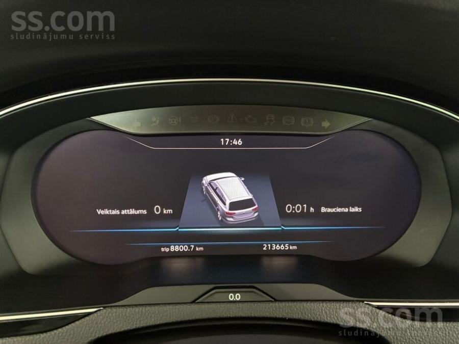 Grey Volkswagen Passat B8 2019 in Riga, with an engine capacity of 2.00 L and mileage of 214 thousand km for 13590 €, photo 12 on AUTOMOTO.COM.LV