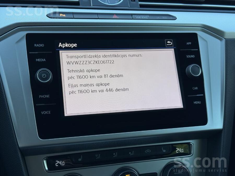 Grey Volkswagen Passat B8 2019 in Valmiera, with an engine capacity of 1.50 L and mileage of 167 thousand km for 13400 €, photo 17 on AUTOMOTO.COM.LV