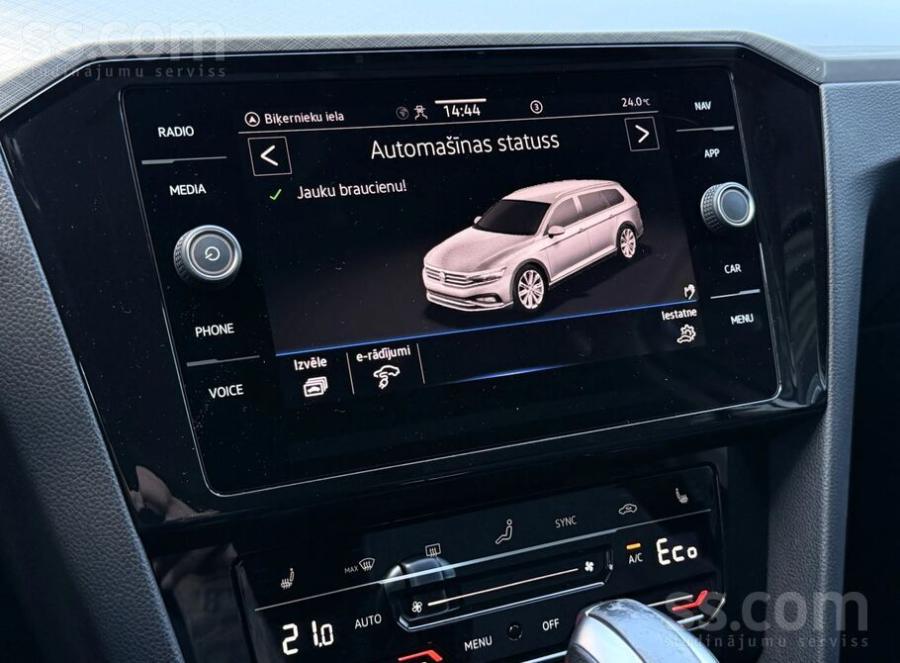 Pelēks Volkswagen Passat B8 2022 Rīga, ar dzinēja tilpumu 1.40 L un nobraukumu 156 tūkst. km par 17990 €, foto 19 vietnē AUTOMOTO.COM.LV
