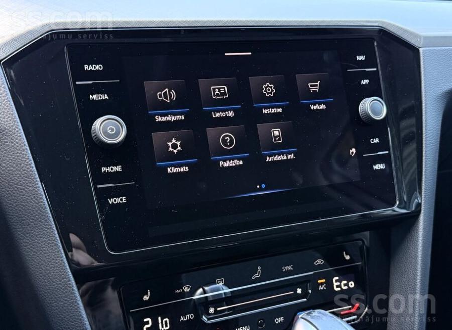 Pelēks Volkswagen Passat B8 2022 Rīga, ar dzinēja tilpumu 1.40 L un nobraukumu 156 tūkst. km par 17990 €, foto 20 vietnē AUTOMOTO.COM.LV