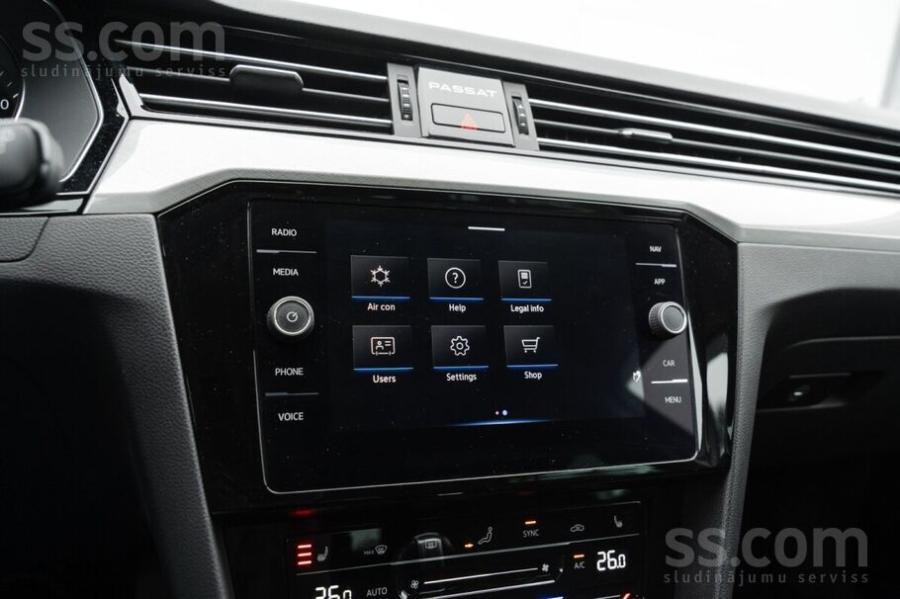 Grey Volkswagen Passat B8 2022 in Riga, with an engine capacity of 1.50 L and mileage of 112 thousand km for 17650 €, photo 25 on AUTOMOTO.COM.LV