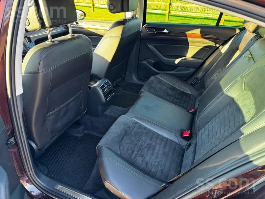 Red Volkswagen Passat B8 2015 in Valmiera, with an engine capacity of 1.40 L and mileage of 152 thousand km for 9995 €, photo 13 on AUTOMOTO.COM.LV