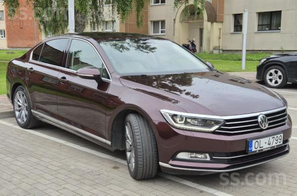 Red Volkswagen Passat B8 2017 in Riga, with an engine capacity of 2.00 L and mileage of 157 thousand km for 13900 €, photo 1 on AUTOMOTO.COM.LV