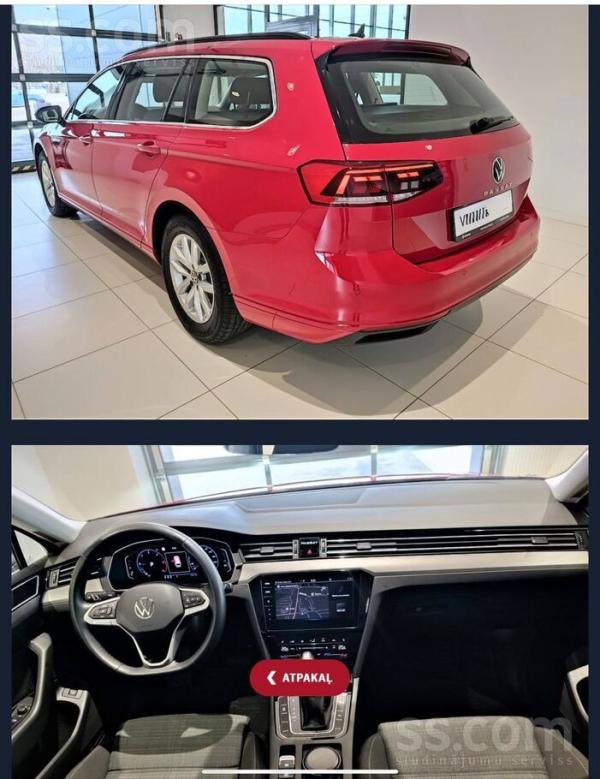 Sarkans Volkswagen Passat B8 2020 Rīga, ar dzinēja tilpumu 2.00 L un nobraukumu 97 tūkst. km par 20500 €, foto 4 vietnē AUTOMOTO.COM.LV