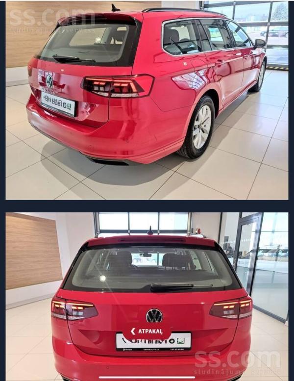Sarkans Volkswagen Passat B8 2020 Rīga, ar dzinēja tilpumu 2.00 L un nobraukumu 97 tūkst. km par 20500 €, foto 5 vietnē AUTOMOTO.COM.LV