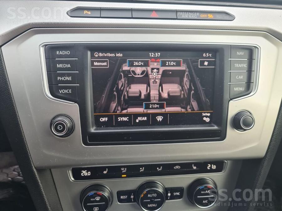 Volkswagen Passat B8 2016 Gulbene, ar dzinēja tilpumu 2.00 L un nobraukumu 303 tūkst. km par 7600 €, foto 14 vietnē AUTOMOTO.COM.LV