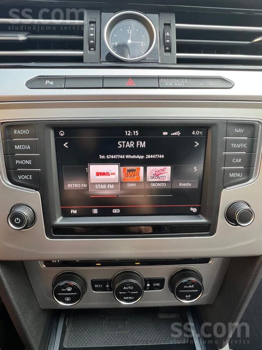 Volkswagen Passat B8 2016 in Daugavpils, with an engine capacity of 2.00 L and mileage of 312 thousand km for 8500 €, photo 8 on AUTOMOTO.COM.LV
