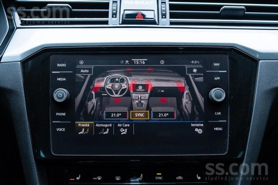 Volkswagen Passat B8 2020 Jelgava, ar dzinēja tilpumu 1.50 L un nobraukumu 106 tūkst. km par 17300 €, foto 15 vietnē AUTOMOTO.COM.LV