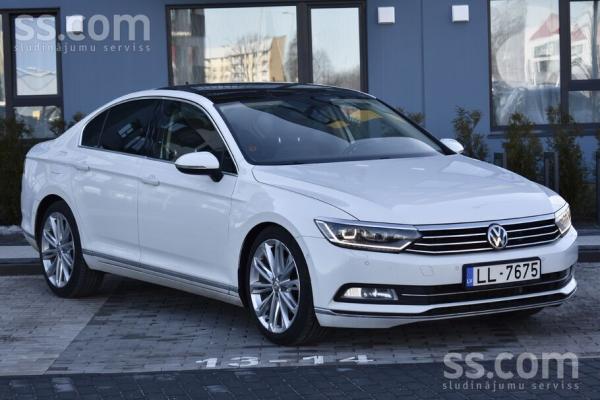 White Volkswagen Passat B8 2015 in Riga, with an engine capacity of 1.80 L and mileage of 202 thousand km for 10200 €, photo 1 on AUTOMOTO.COM.LV