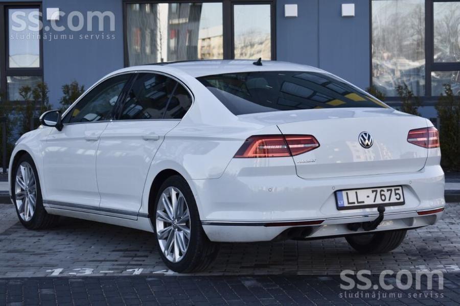White Volkswagen Passat B8 2015 in Riga, with an engine capacity of 1.80 L and mileage of 202 thousand km for 10200 €, photo 4 on AUTOMOTO.COM.LV