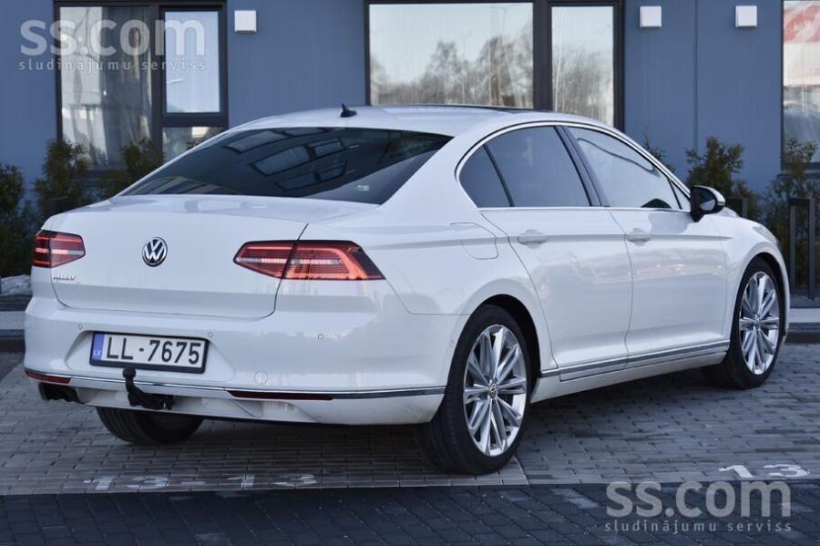 White Volkswagen Passat B8 2015 in Riga, with an engine capacity of 1.80 L and mileage of 202 thousand km for 10200 €, photo 14 on AUTOMOTO.COM.LV
