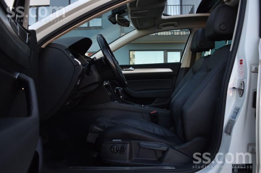 White Volkswagen Passat B8 2015 in Riga, with an engine capacity of 1.80 L and mileage of 202 thousand km for 10200 €, photo 19 on AUTOMOTO.COM.LV