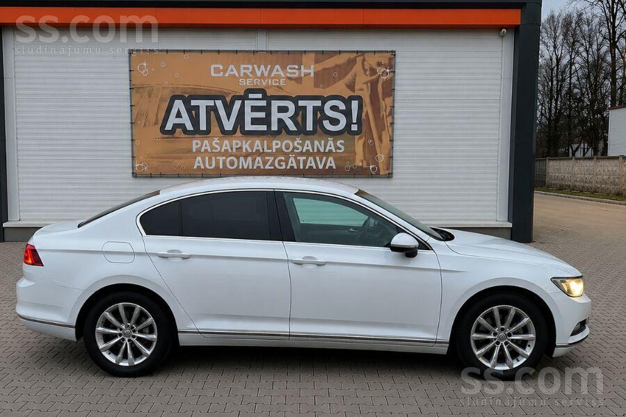 White Volkswagen Passat B8 2017 in Riga, with an engine capacity of 1.90 L and mileage of 165 thousand km for 15000 €, photo 4 on AUTOMOTO.COM.LV