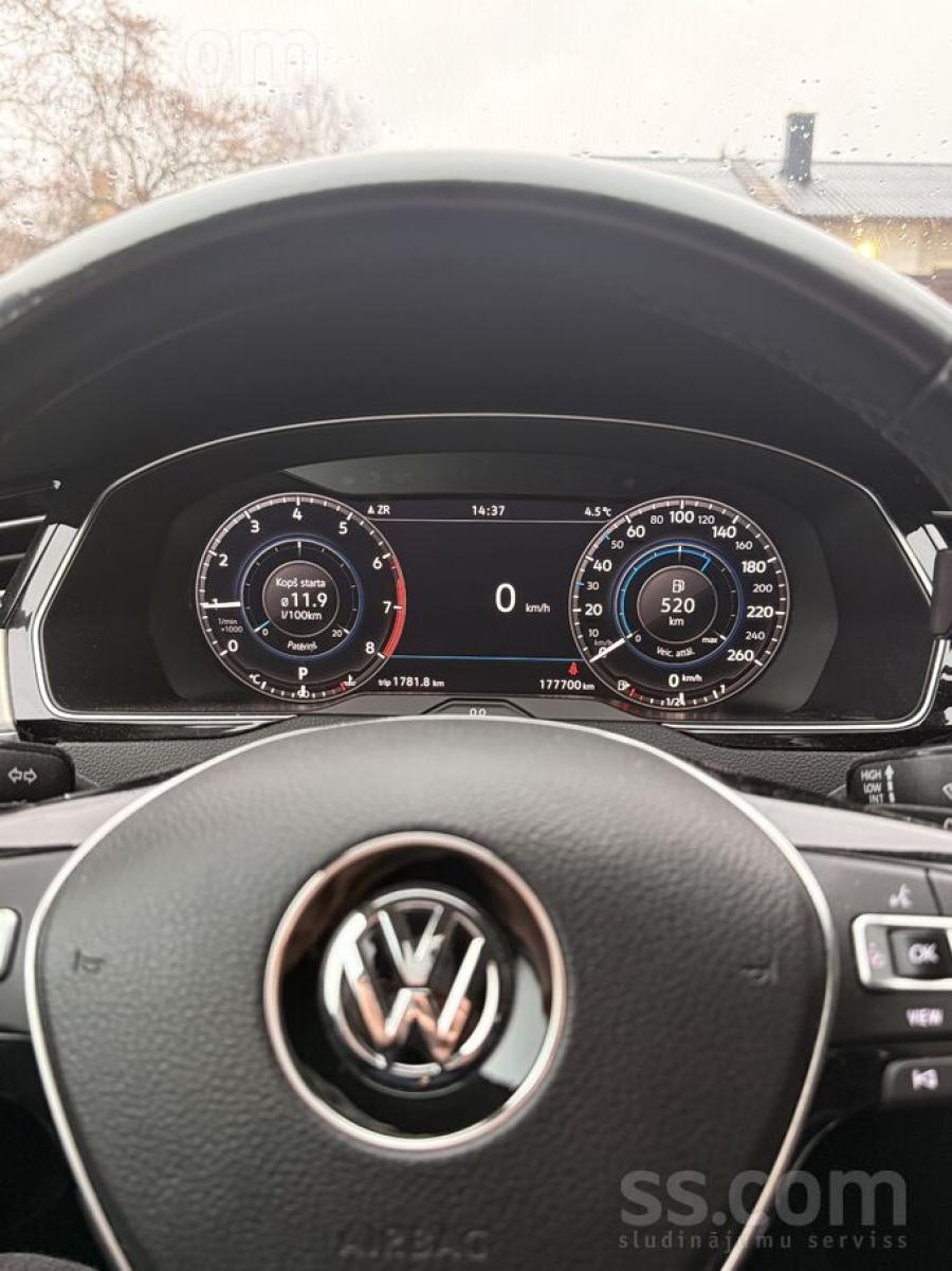 White Volkswagen Passat B8 2019 in Jelgava, with an engine capacity of 1.50 L and mileage of 178 thousand km for 14500 €, photo 4 on AUTOMOTO.COM.LV