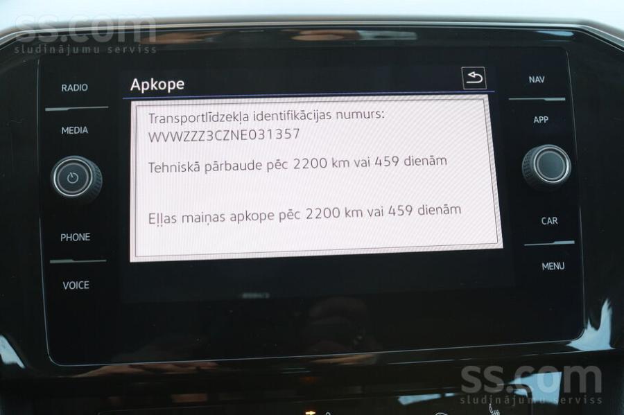 White Volkswagen Passat B8 2021 in Riga, with an engine capacity of 1.50 L and mileage of 115 thousand km for 19000 €, photo 16 on AUTOMOTO.COM.LV