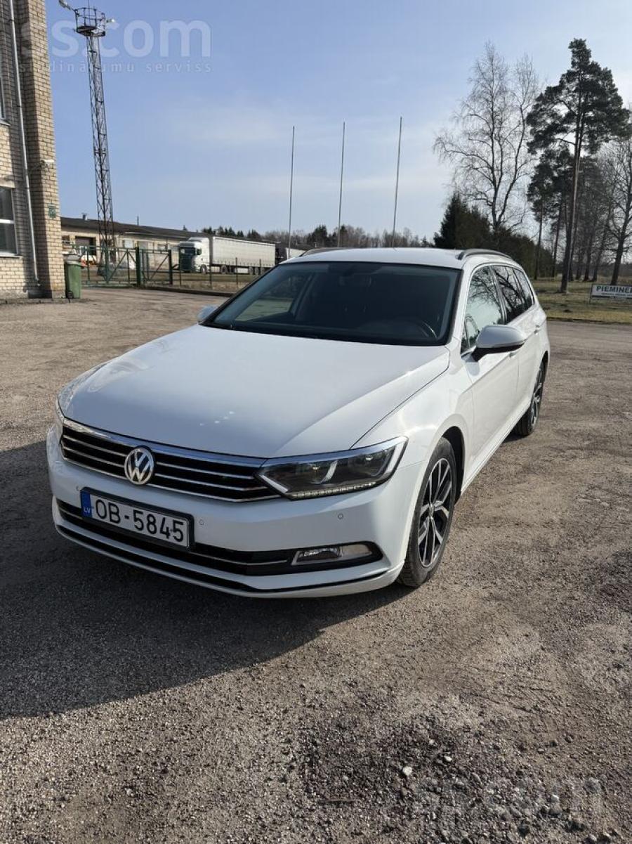 White Volkswagen Passat B8 2015 in Tukums, with an engine capacity of 1.60 L and mileage of 0 thousand km for 7999 €, photo 1 on AUTOMOTO.COM.LV