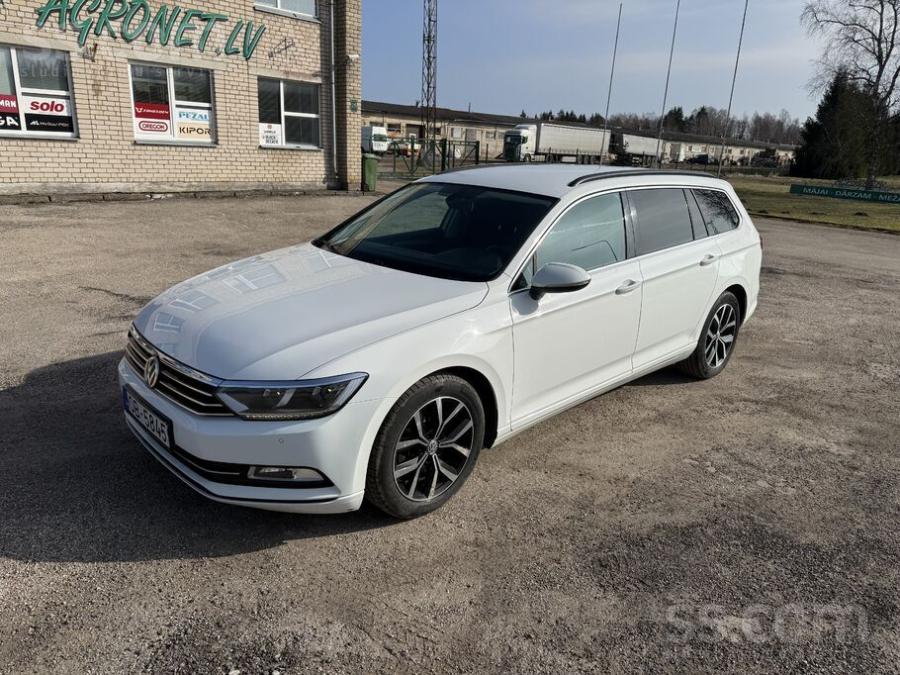 White Volkswagen Passat B8 2015 in Tukums, with an engine capacity of 1.60 L and mileage of 0 thousand km for 7999 €, photo 2 on AUTOMOTO.COM.LV