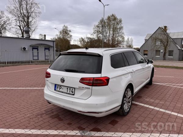 White Volkswagen Passat B8 2015 in Preili, with an engine capacity of 2.00 L and mileage of 304 thousand km for 8500 €, photo 3 on AUTOMOTO.COM.LV