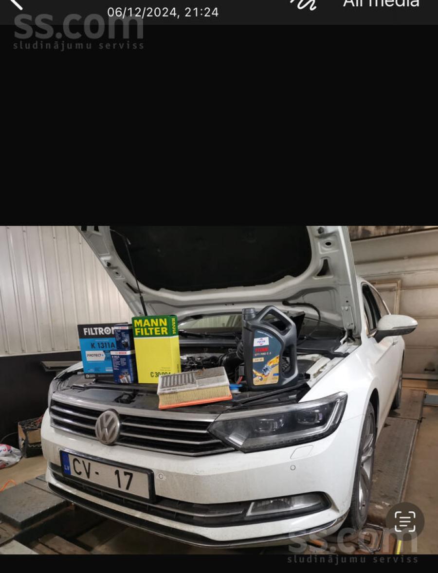 Balts Volkswagen Passat B8 2016 Gulbene, ar dzinēja tilpumu 2.00 L un nobraukumu 207 tūkst. km par 16200 €, foto 12 vietnē AUTOMOTO.COM.LV