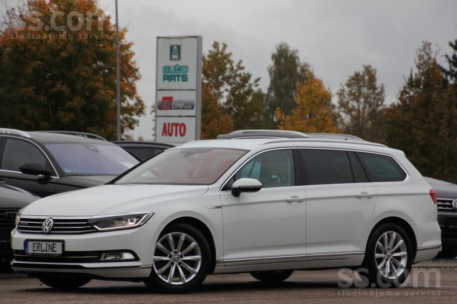 White Volkswagen Passat B8 2016 in Tukums, with an engine capacity of 2.00 L and mileage of 230 thousand km for 10500 €, photo 1 on AUTOMOTO.COM.LV