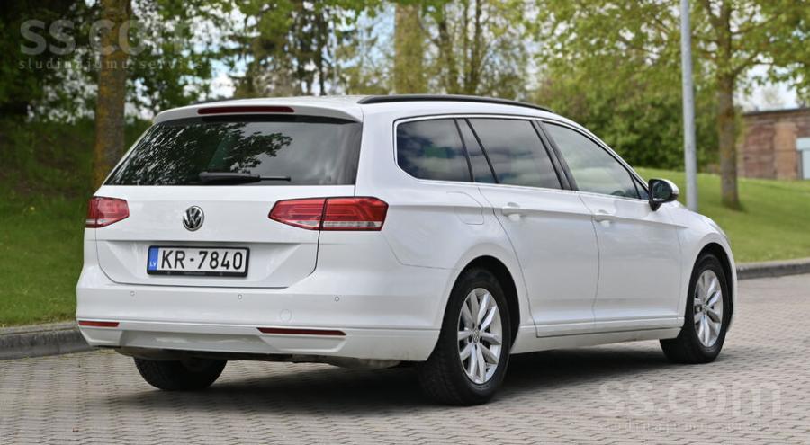 White Volkswagen Passat B8 2017 in Dobele, with an engine capacity of 1.40 L and mileage of 0 thousand km for 10350 €, photo 6 on AUTOMOTO.COM.LV
