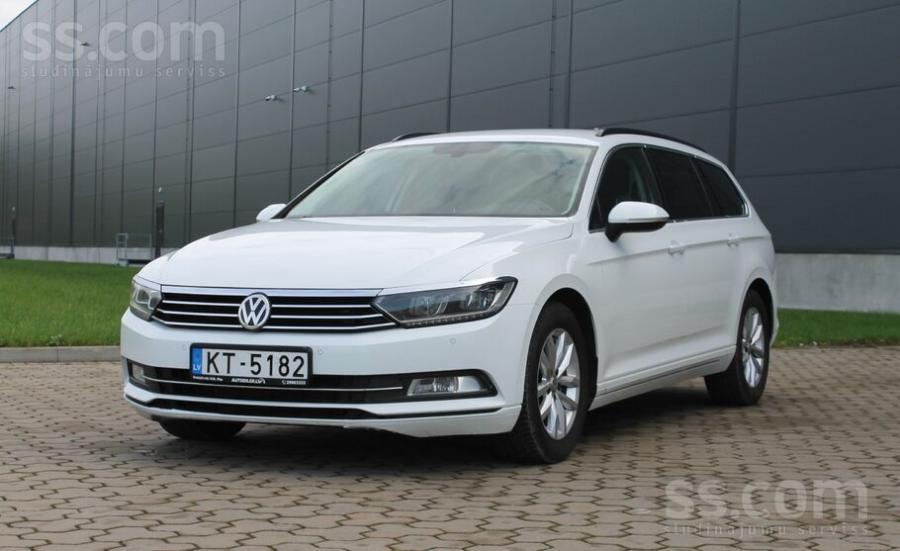 White Volkswagen Passat B8 2017 in Riga, with an engine capacity of 2.00 L and mileage of 0 thousand km for 8650 €, photo 2 on AUTOMOTO.COM.LV