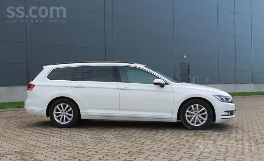 White Volkswagen Passat B8 2017 in Riga, with an engine capacity of 2.00 L and mileage of 0 thousand km for 8650 €, photo 5 on AUTOMOTO.COM.LV