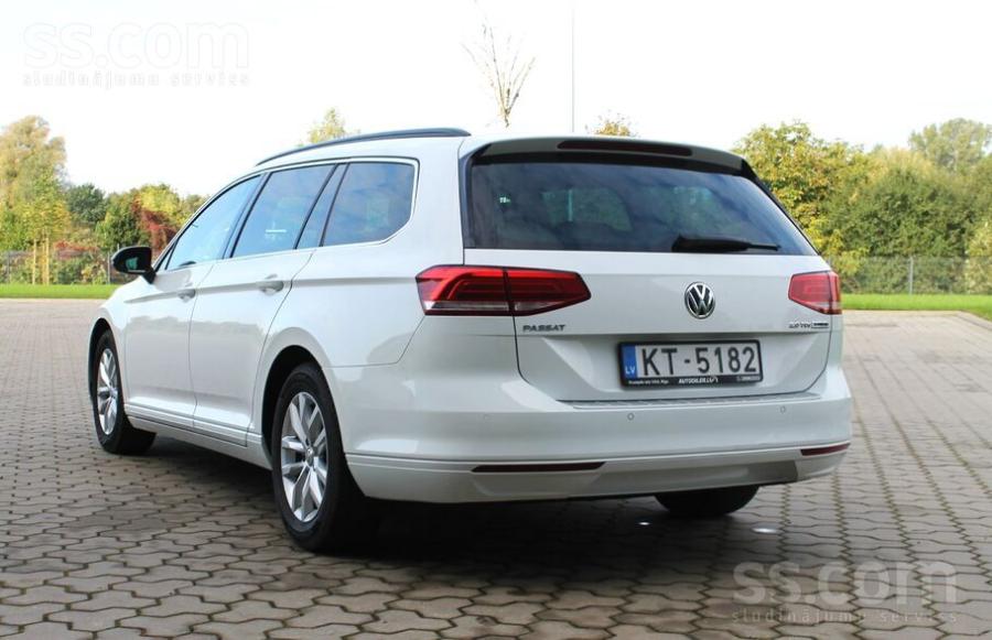 White Volkswagen Passat B8 2017 in Riga, with an engine capacity of 2.00 L and mileage of 0 thousand km for 8650 €, photo 8 on AUTOMOTO.COM.LV