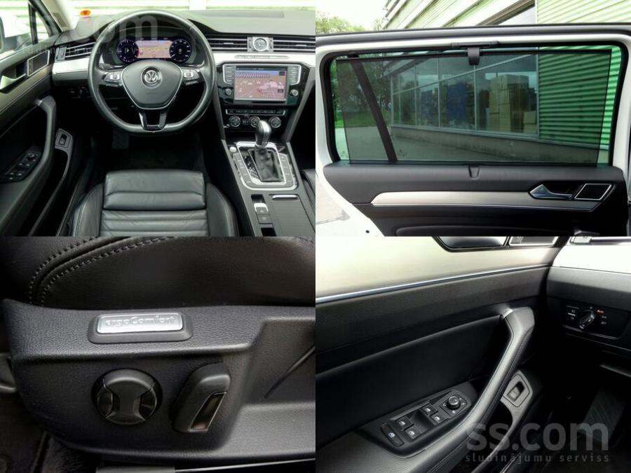 White Volkswagen Passat B8 2017 in Riga, with an engine capacity of 2.00 L and mileage of 241 thousand km for 10900 €, photo 13 on AUTOMOTO.COM.LV