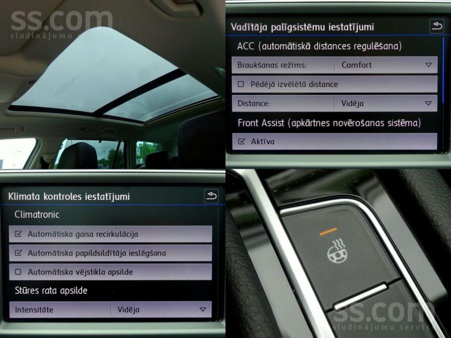 White Volkswagen Passat B8 2017 in Riga, with an engine capacity of 2.00 L and mileage of 241 thousand km for 10900 €, photo 15 on AUTOMOTO.COM.LV