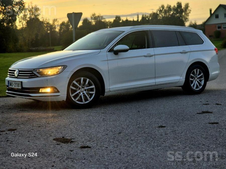 White Volkswagen Passat B8 2017 in Tukums, with an engine capacity of 1.60 L and mileage of 378 thousand km for 8999 €, photo 1 on AUTOMOTO.COM.LV