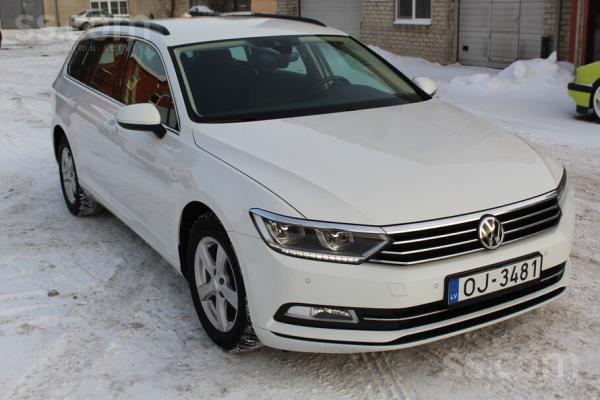 White Volkswagen Passat B8 2018 in Liepaja, with an engine capacity of 2.00 L and mileage of 177 thousand km for 14250 €, photo 1 on AUTOMOTO.COM.LV