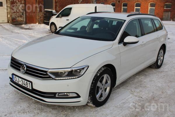 White Volkswagen Passat B8 2018 in Liepaja, with an engine capacity of 2.00 L and mileage of 177 thousand km for 14250 €, photo 2 on AUTOMOTO.COM.LV