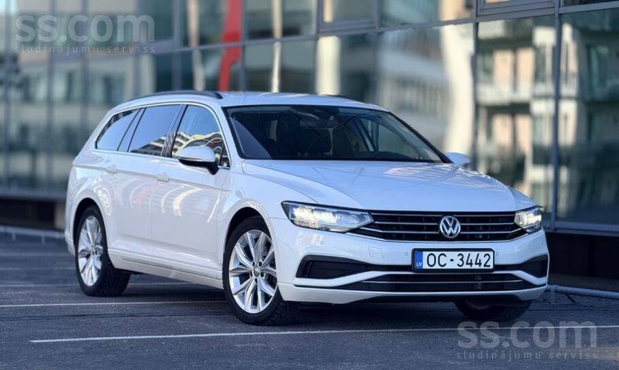 White Volkswagen Passat B8 2020 in Riga, with an engine capacity of 1.60 L and mileage of 185 thousand km for 12450 €, photo 1 on AUTOMOTO.COM.LV
