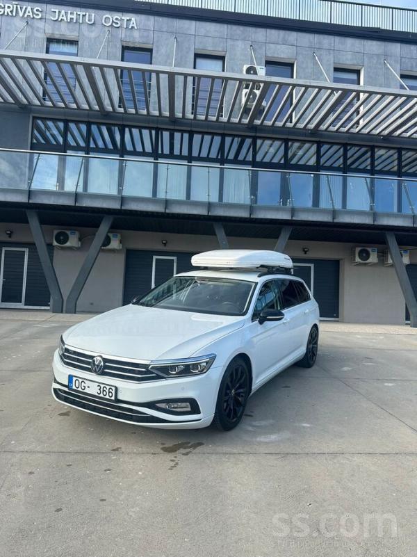 White Volkswagen Passat B8 2020 in Riga, with an engine capacity of 2.00 L and mileage of 67 thousand km for 19800 €, photo 1 on AUTOMOTO.COM.LV