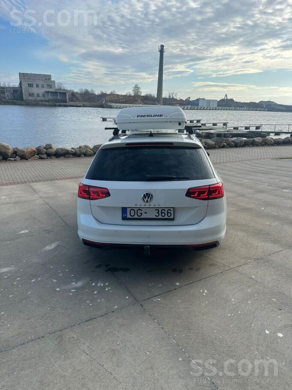 White Volkswagen Passat B8 2020 in Riga, with an engine capacity of 2.00 L and mileage of 67 thousand km for 19800 €, photo 6 on AUTOMOTO.COM.LV