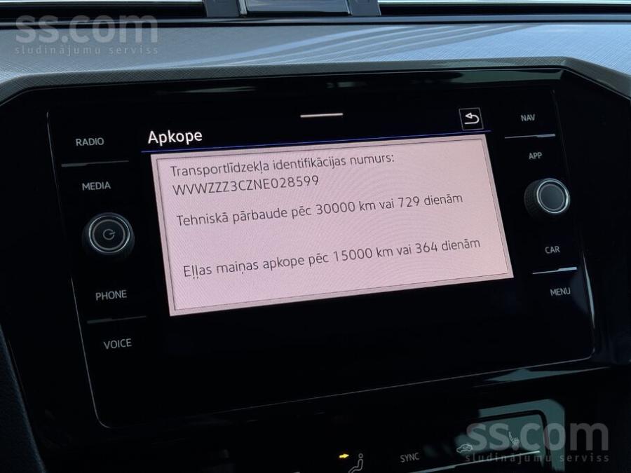 Balts Volkswagen Passat B8 2021 Valmiera, ar dzinēja tilpumu 2.00 L un nobraukumu 169 tūkst. km par 16500 €, foto 15 vietnē AUTOMOTO.COM.LV