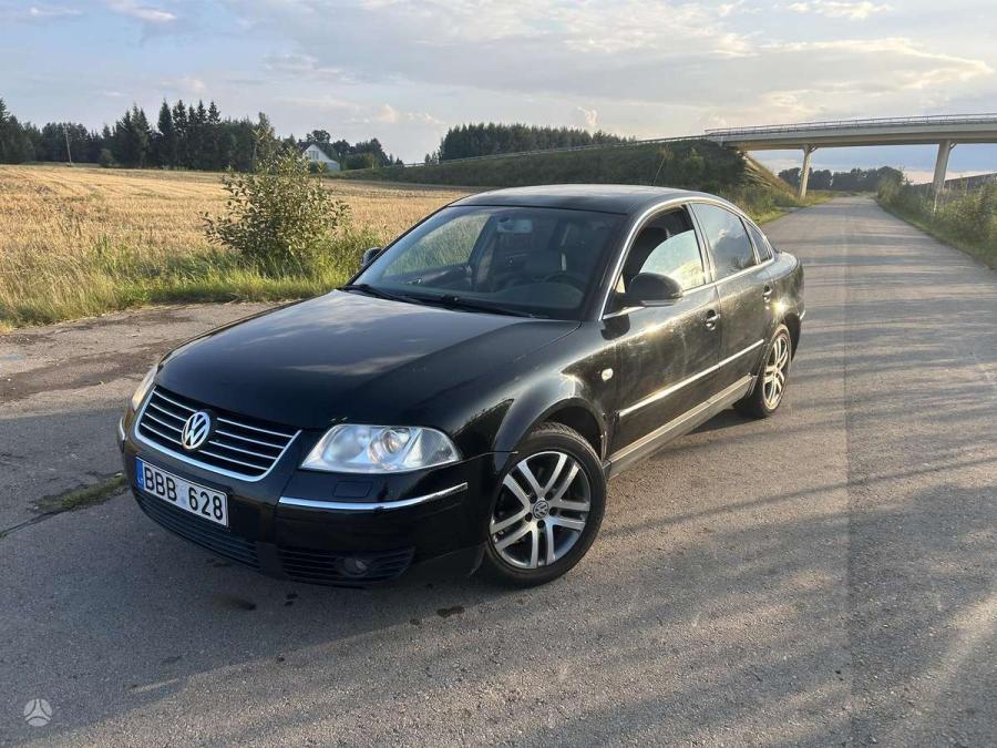 Melns Volkswagen Passat 2001 Kauņa, ar dzinēja tilpumu 2.77 L un nobraukumu 95 tūkst. km par 2500 €, foto 1 vietnē AUTOMOTO.COM.LV