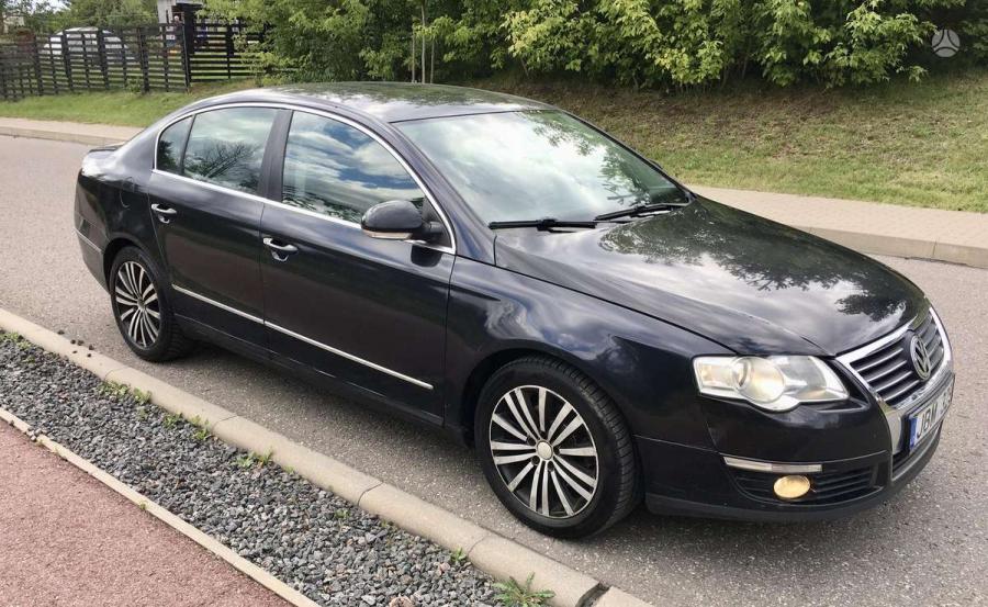 Melns Volkswagen Passat 2005 Viļņa, ar dzinēja tilpumu 1.97 L un nobraukumu 430 tūkst. km par 1250 €, foto 6 vietnē AUTOMOTO.COM.LV